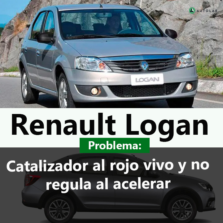 Renault Logan Catalizador al rojo vivo y no regula al acelerar. – Autolab