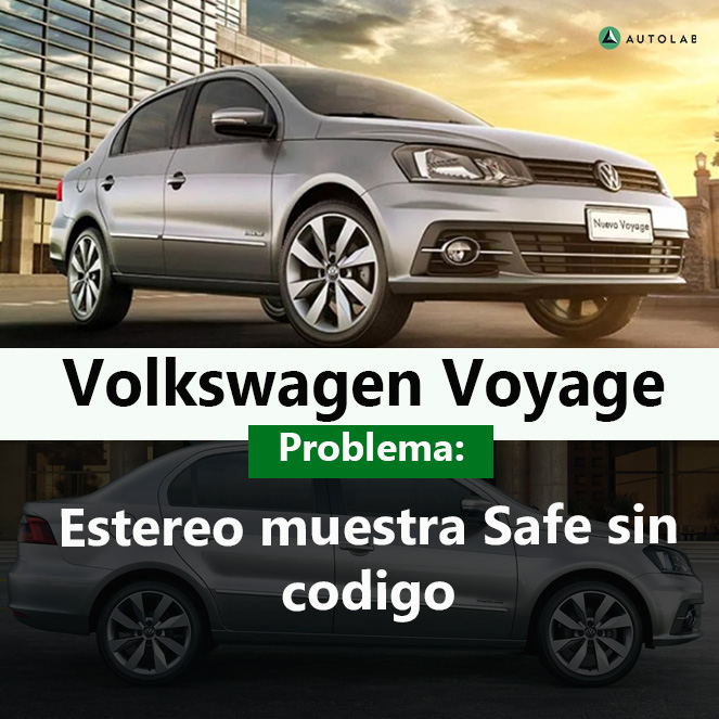 Volkswagen Voyage: Estéreo muestra «Safe» sin código – Autolab