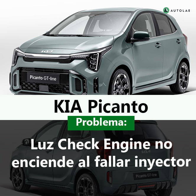 Kia Picanto Luz Check Engine no enciende al fallar inyector | Autolab